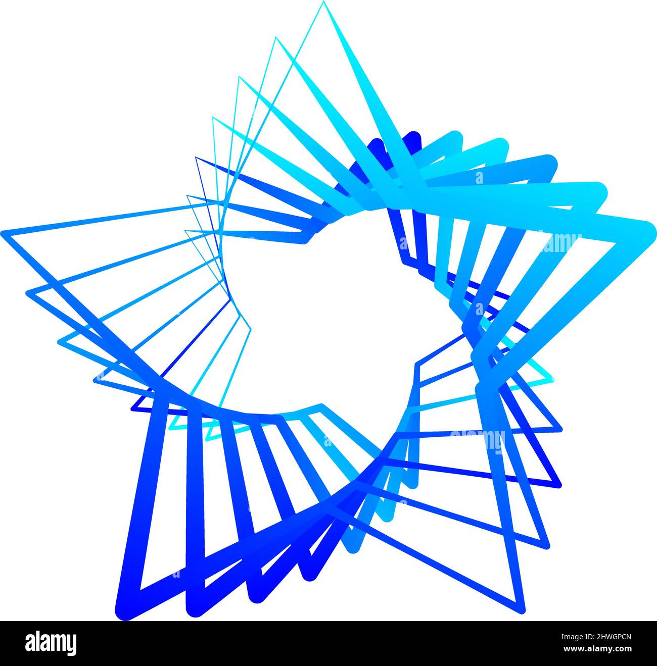 Star vector illustration. Random rotated stars icon, symbol - stock ...