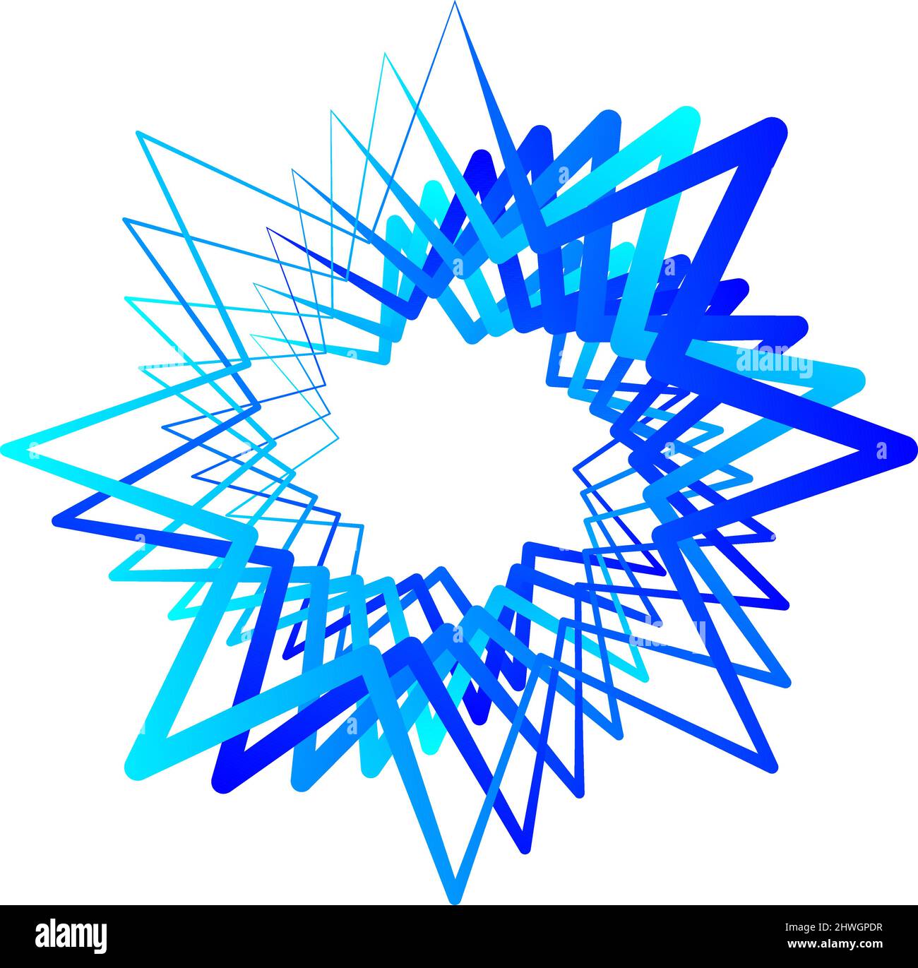 Star vector illustration. Random rotated stars icon, symbol - stock ...