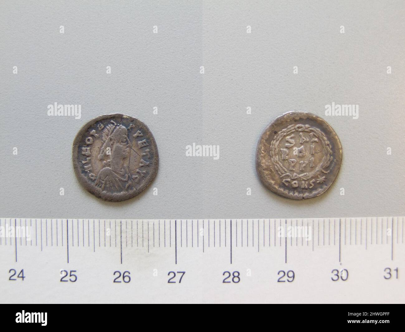 Siliqua of Leo I, Roman Emperor in the West from Constantinople. Ruler ...
