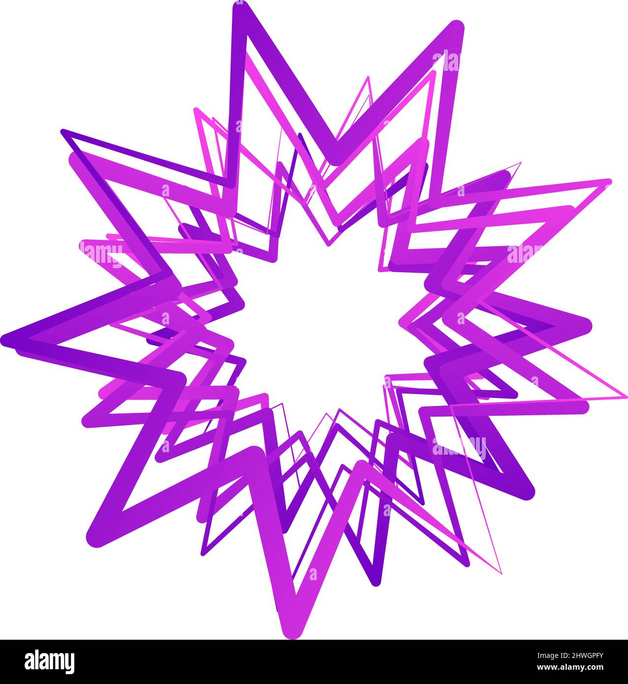 Star vector illustration. Random rotated stars icon, symbol - stock ...