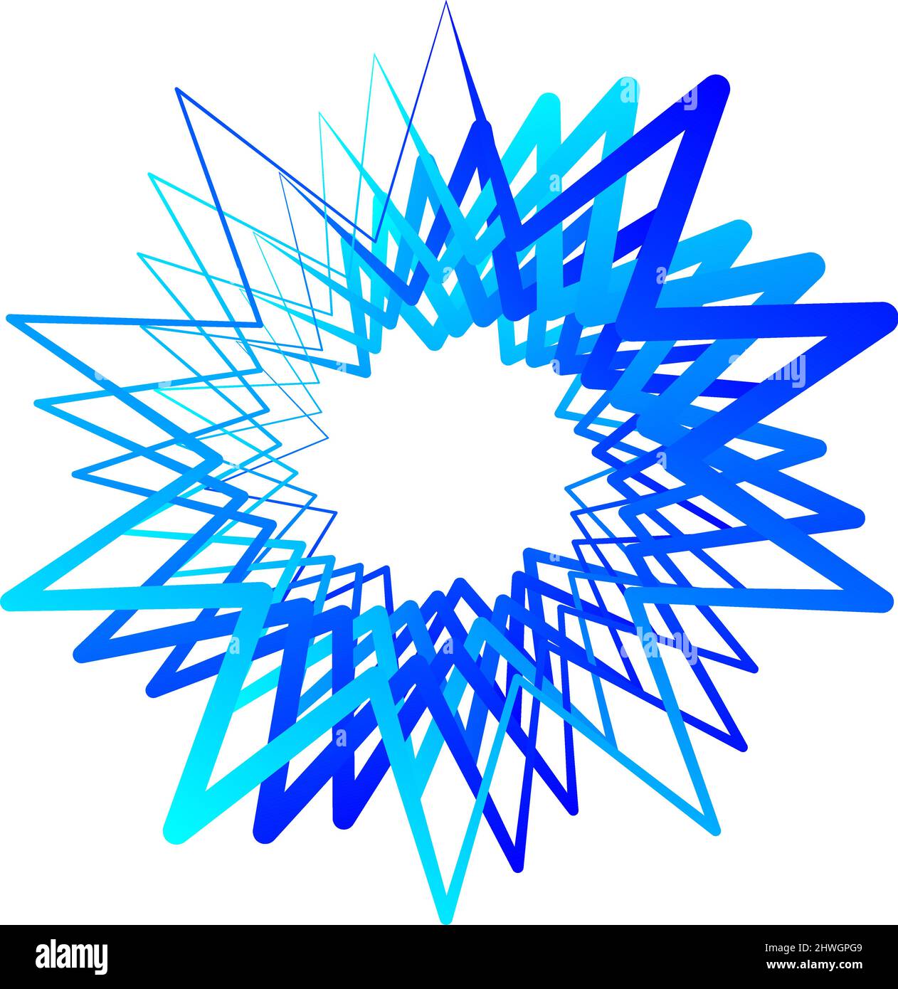 Star vector illustration. Random rotated stars icon, symbol - stock ...