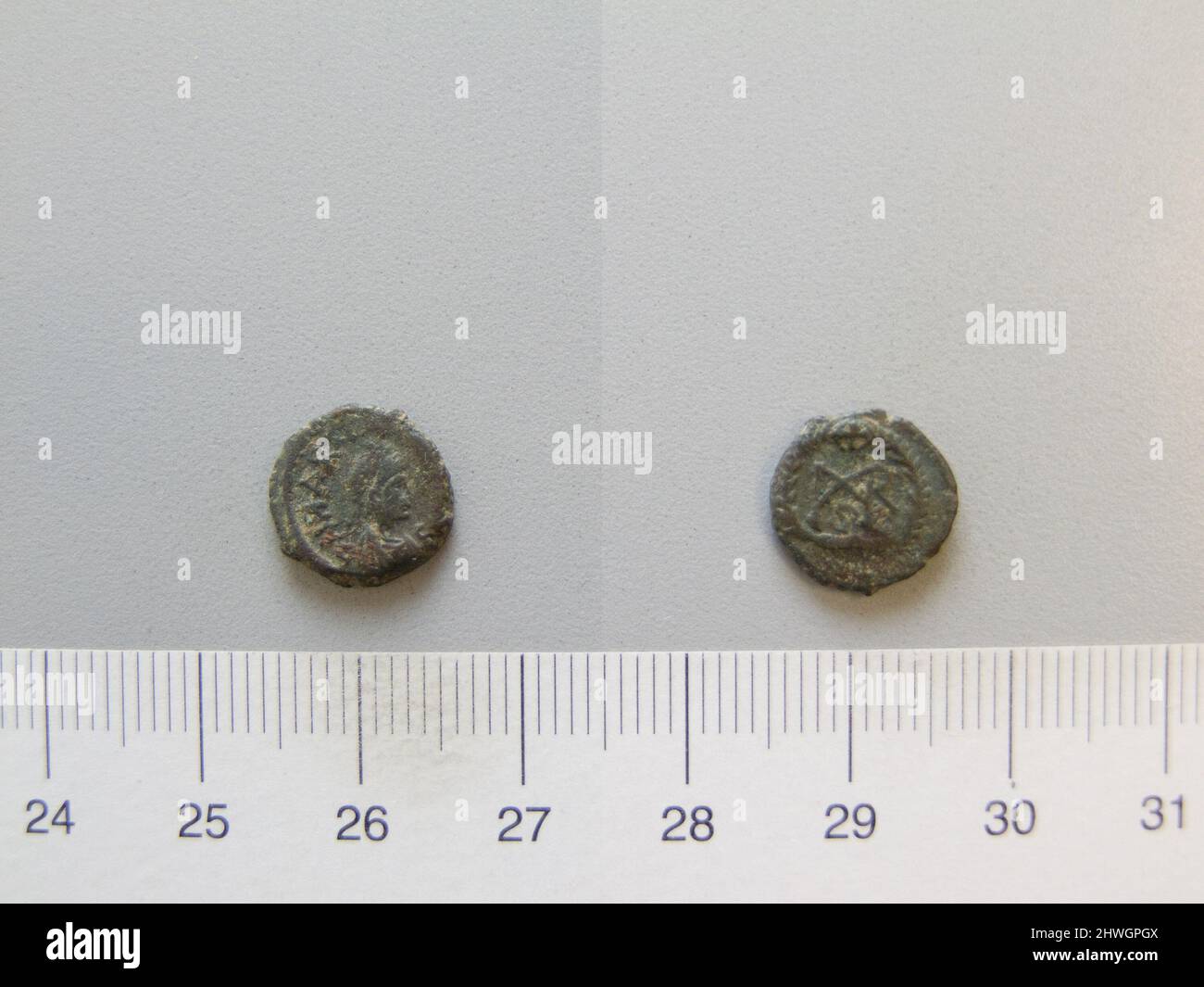 1 Nummus of Flavius Marcianus from Constantinople. Ruler: Marcian ...