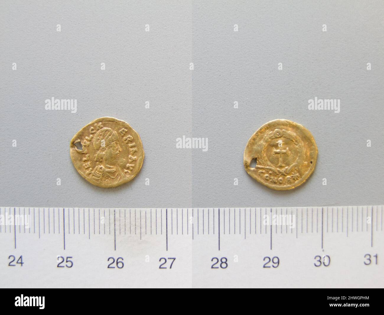 Solidus of Flavius Marcianus from Constantinople. Ruler: Marcian ...