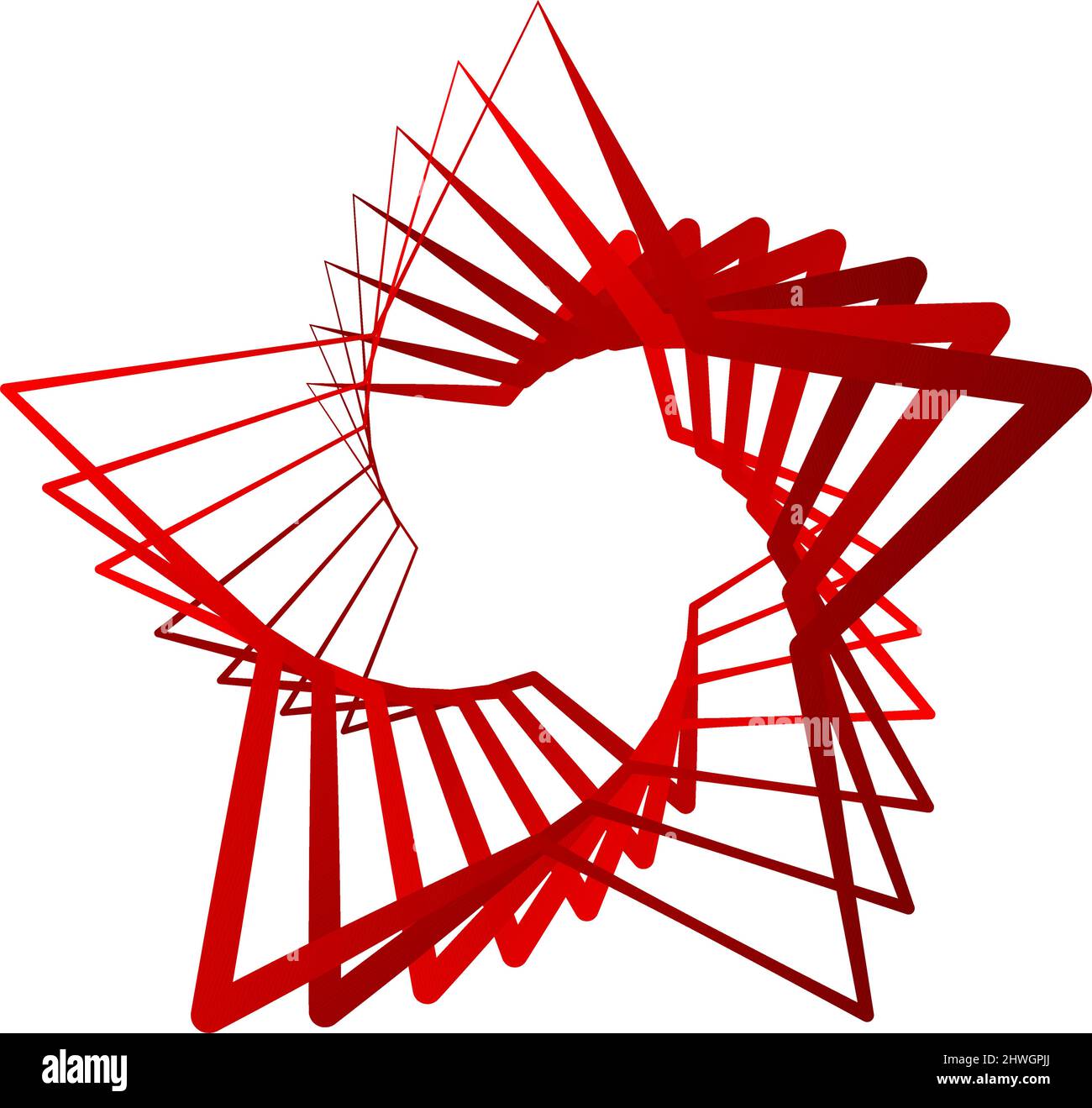 Star vector illustration. Random rotated stars icon, symbol - stock ...