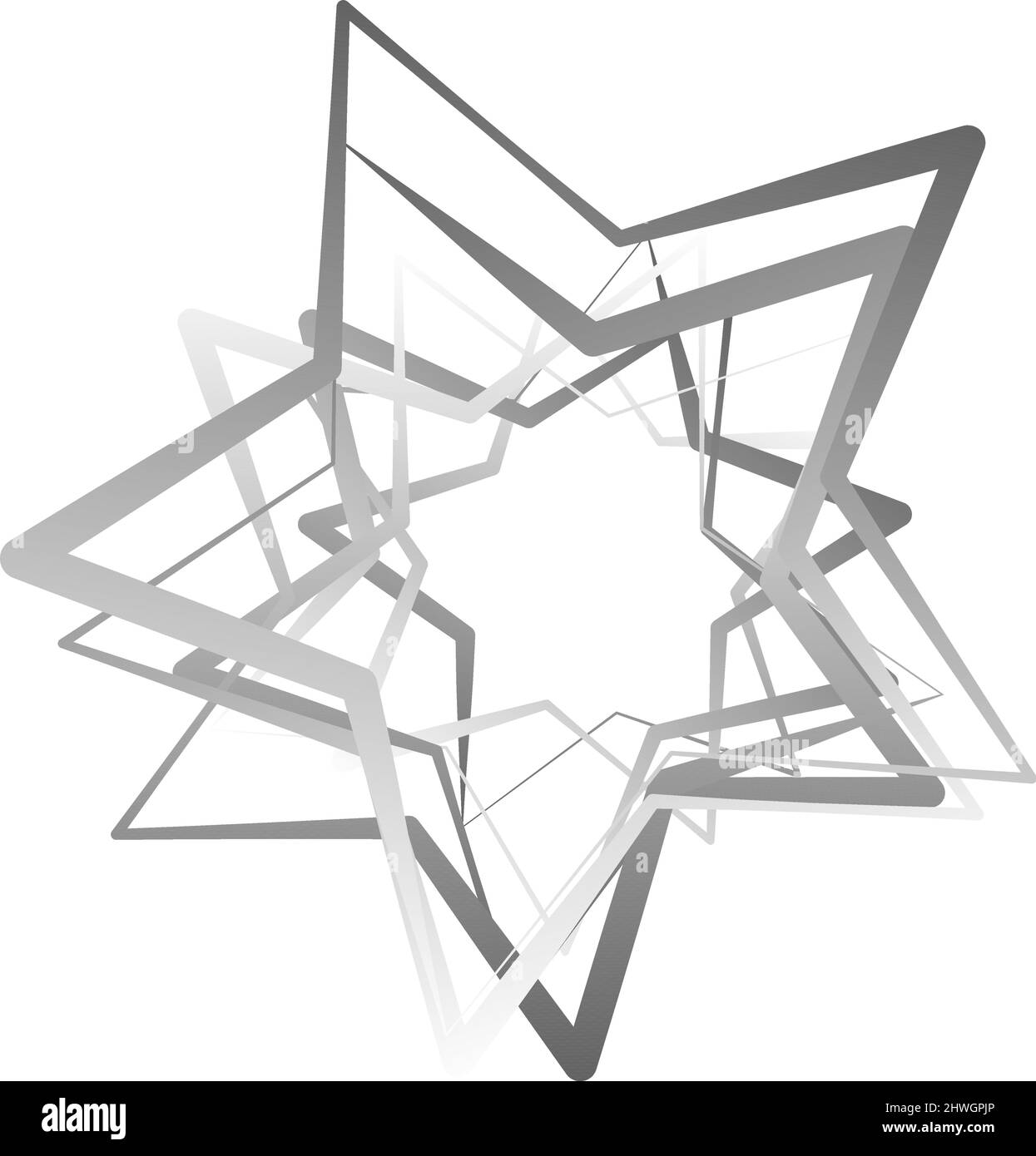 Star vector illustration. Random rotated stars icon, symbol - stock ...