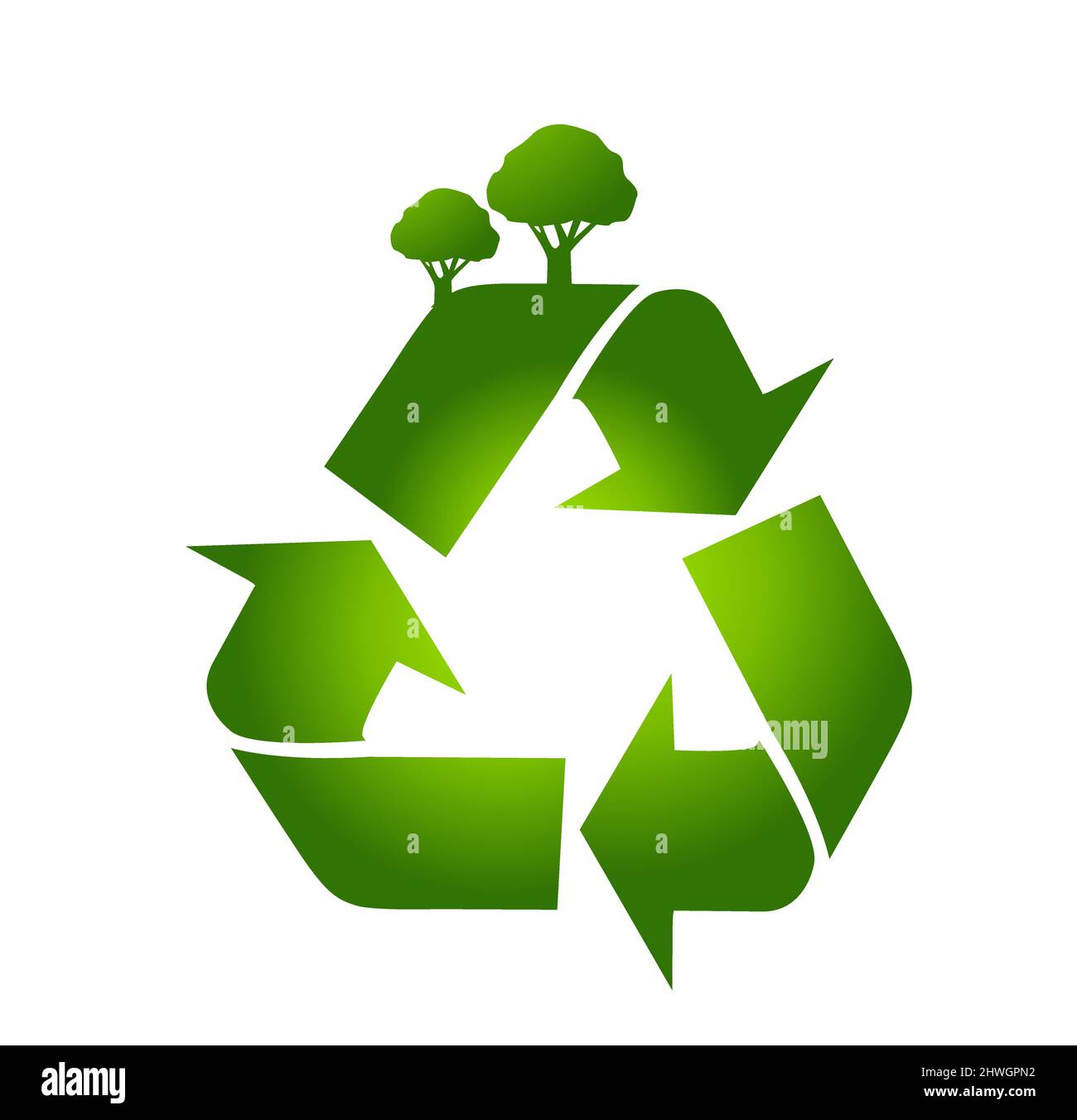 Vector recycle sign illustration Stock Vector Image & Art - Alamy