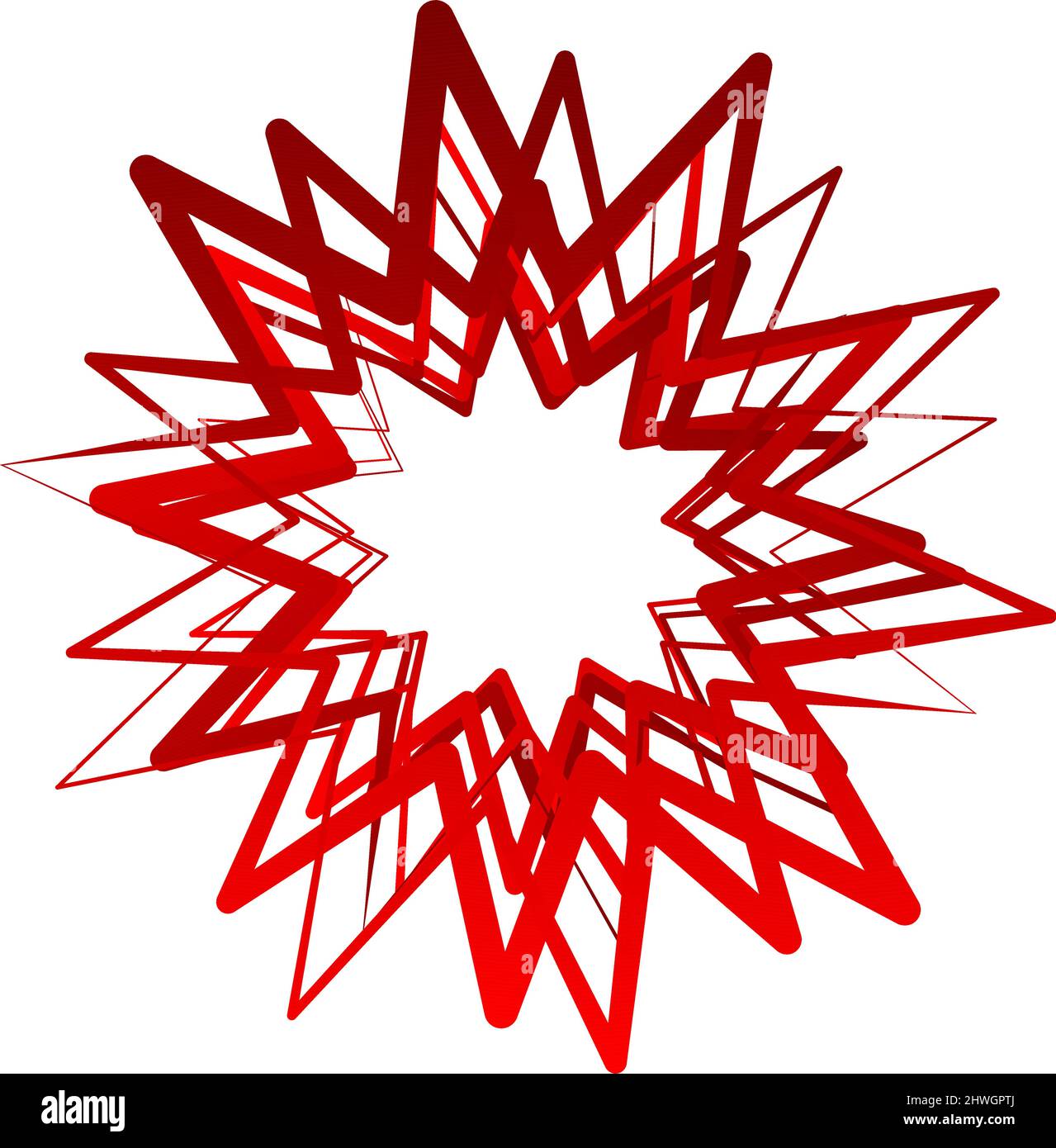 Star vector illustration. Random rotated stars icon, symbol - stock ...