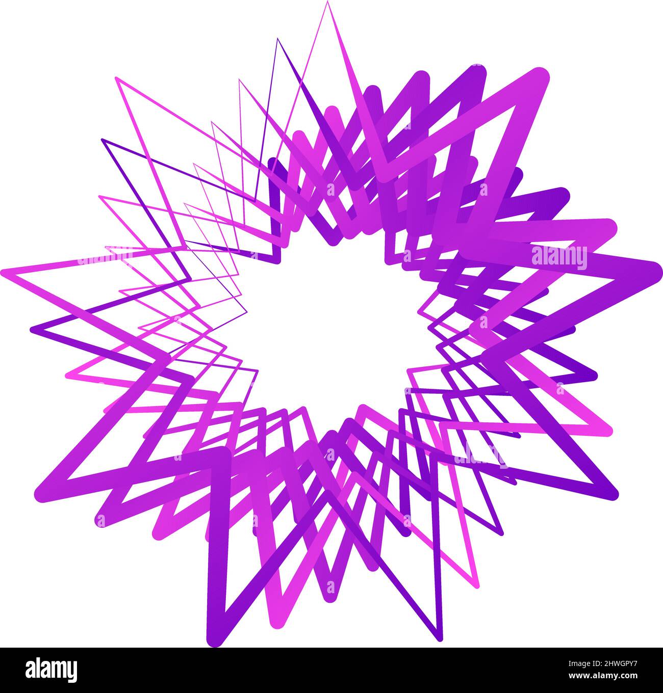 Star vector illustration. Random rotated stars icon, symbol - stock ...