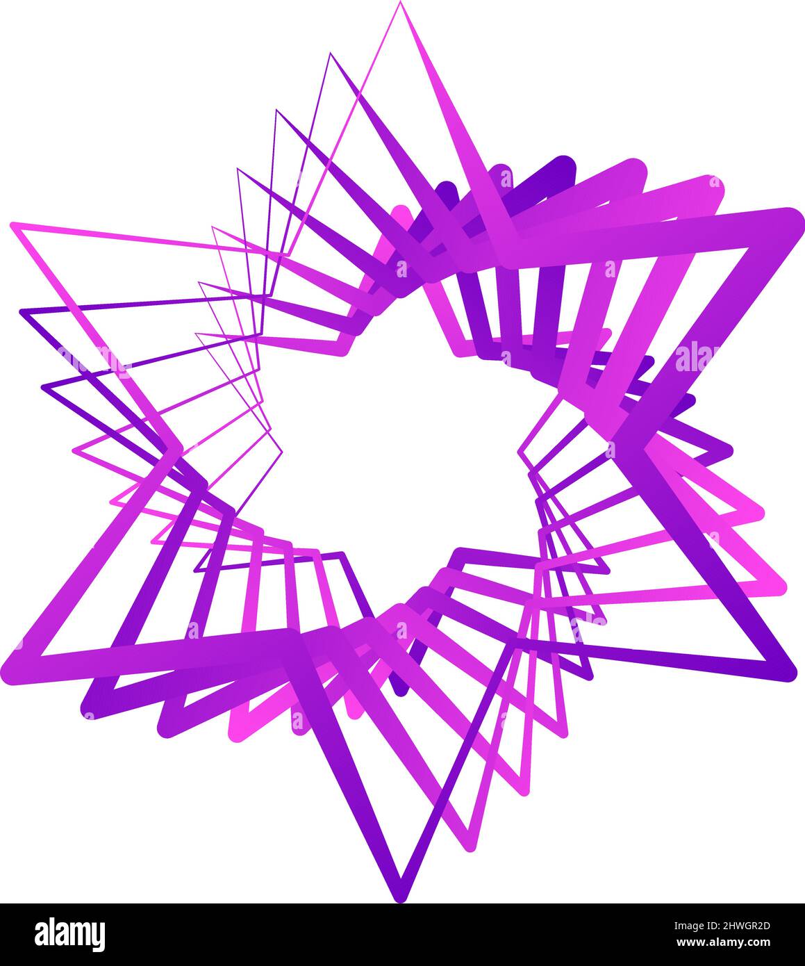 Star vector illustration. Random rotated stars icon, symbol - stock ...