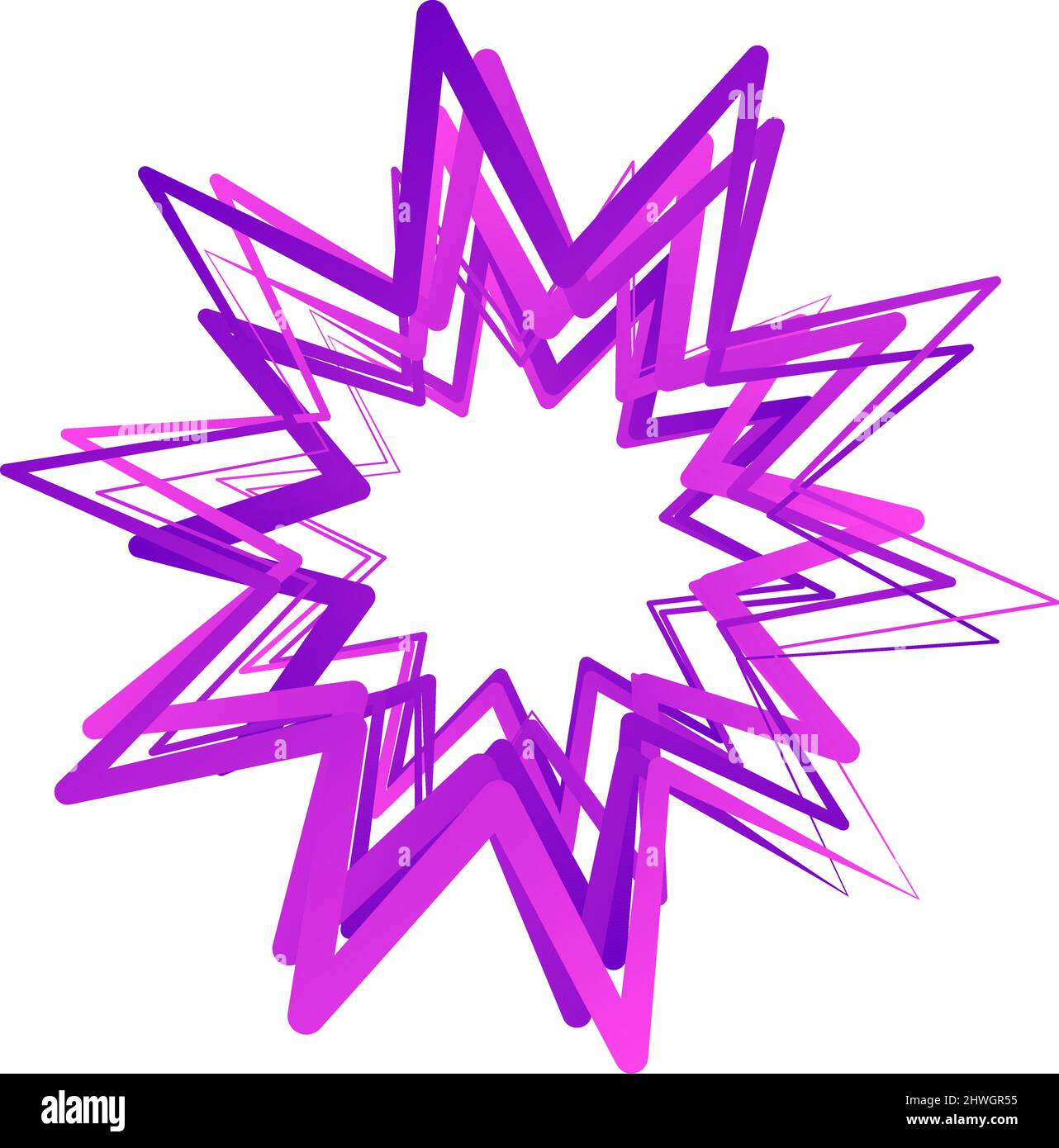 Star vector illustration. Random rotated stars icon, symbol - stock ...