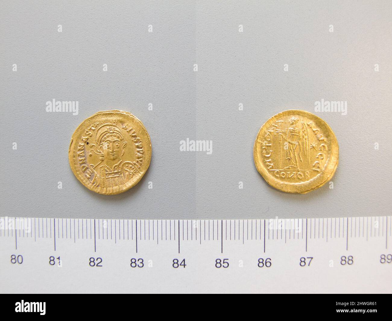 Solidus of Anastasius I from Constantinople. Ruler: Anastasius I ...