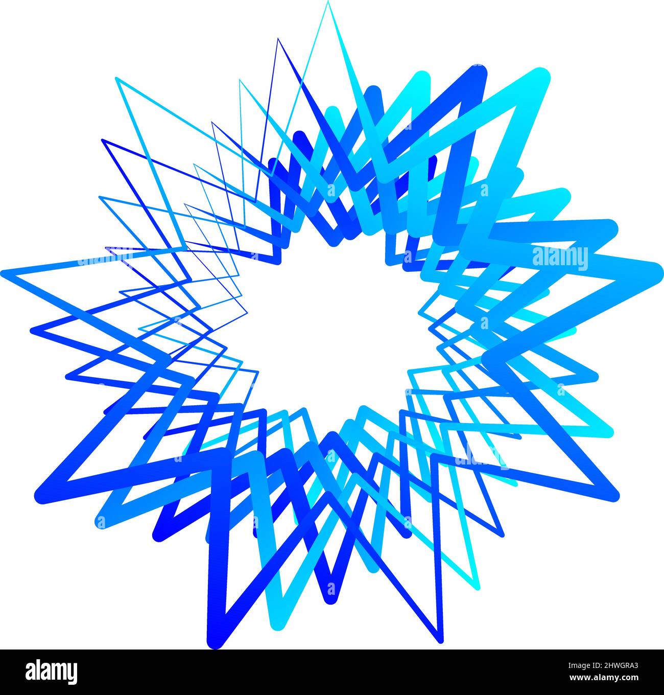 Star vector illustration. Random rotated stars icon, symbol - stock ...