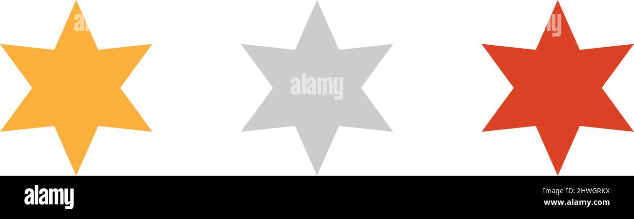Gold, silver, bronze award, reward star icon, symbol - stock vector ...