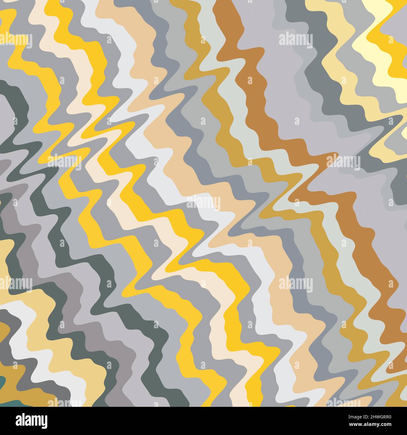 Distorted wavy waving lines, stripes abstract colorful vector texture ...