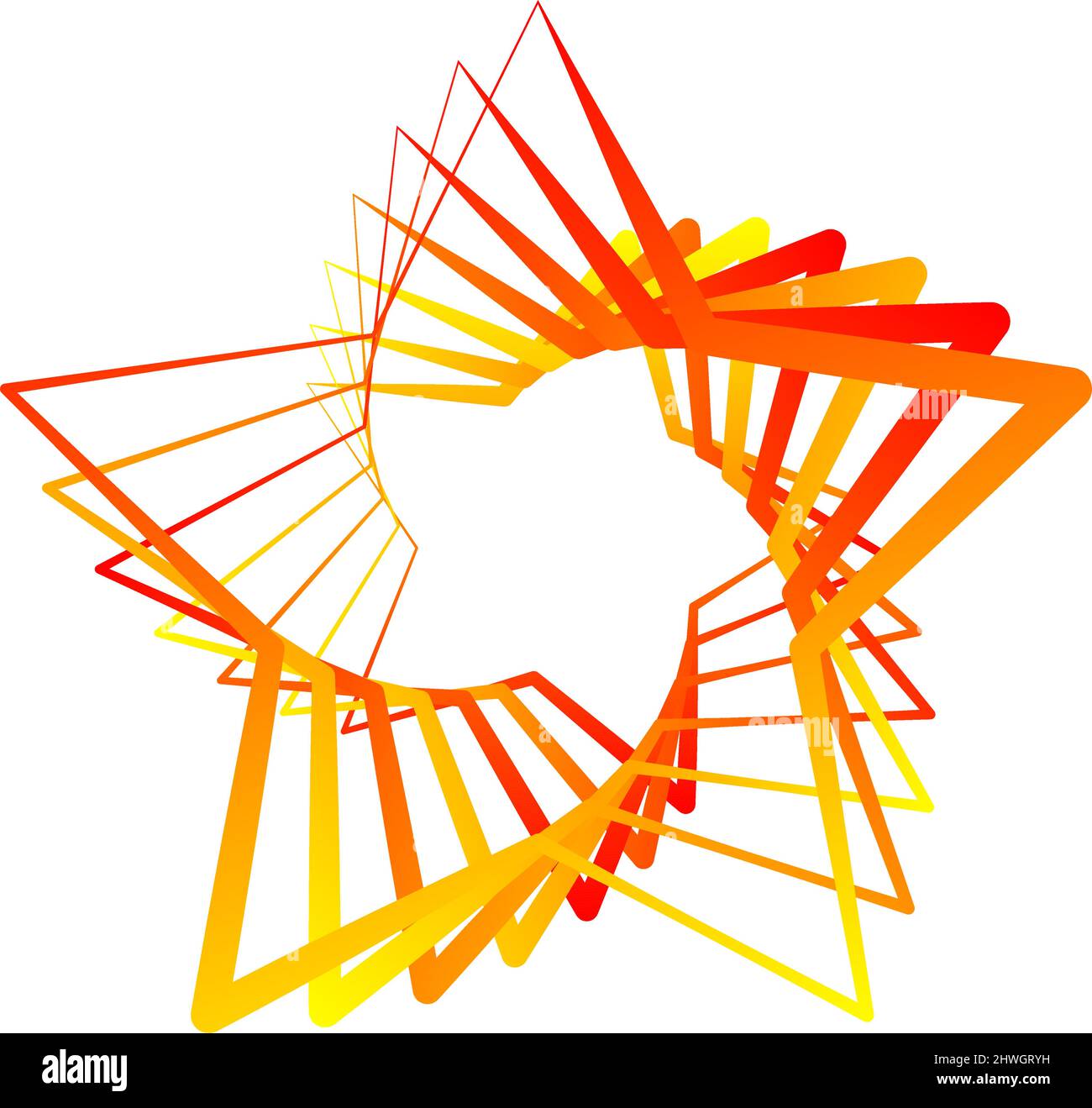 Star vector illustration. Random rotated stars icon, symbol - stock ...