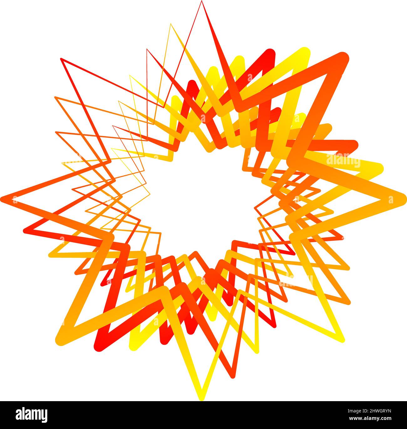 Star vector illustration. Random rotated stars icon, symbol - stock ...