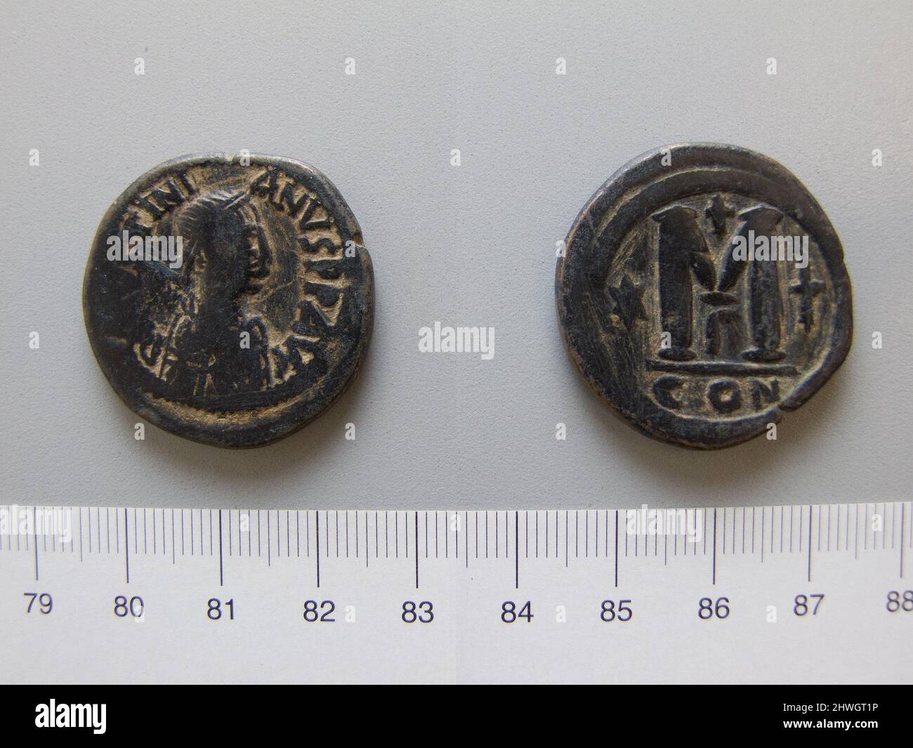 Follis (40 Nummi) of Justinian I, Emperor of Byzantium from ...