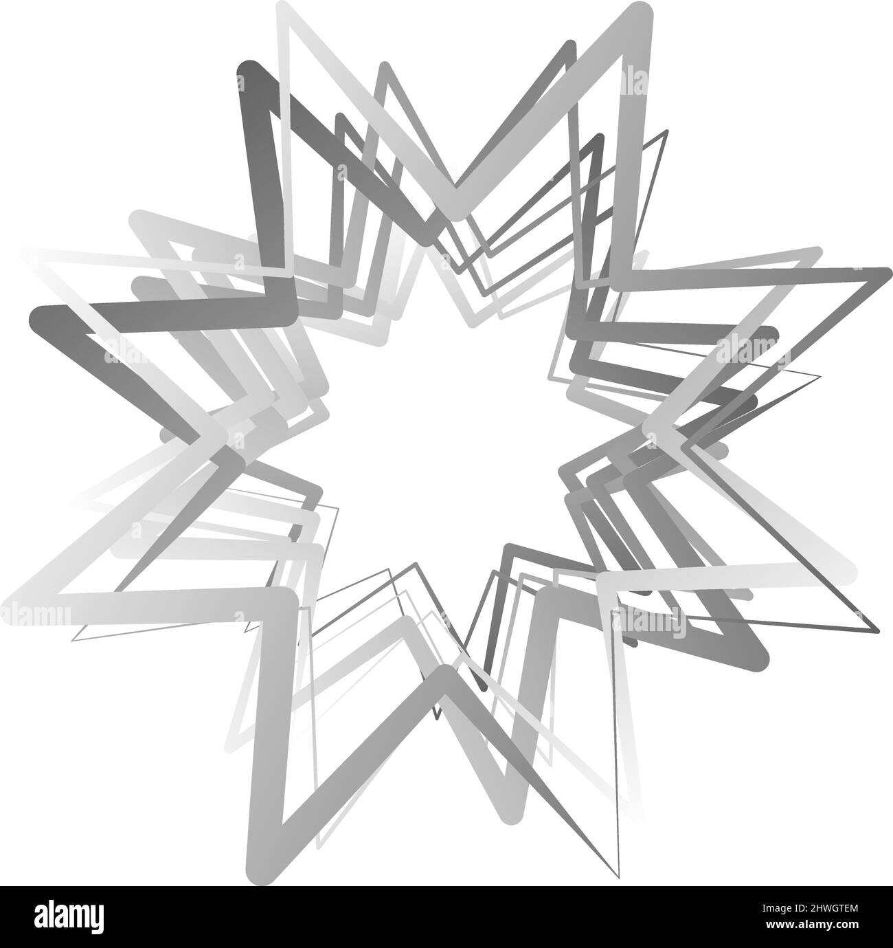 Star vector illustration. Random rotated stars icon, symbol - stock ...