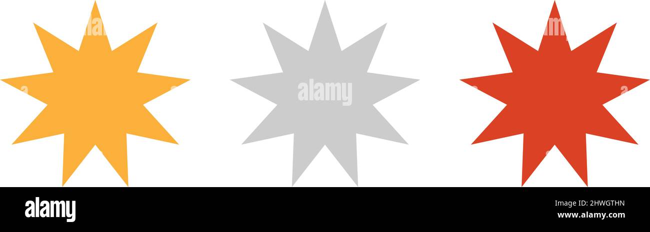 Gold, silver, bronze award, reward star icon, symbol - stock vector ...