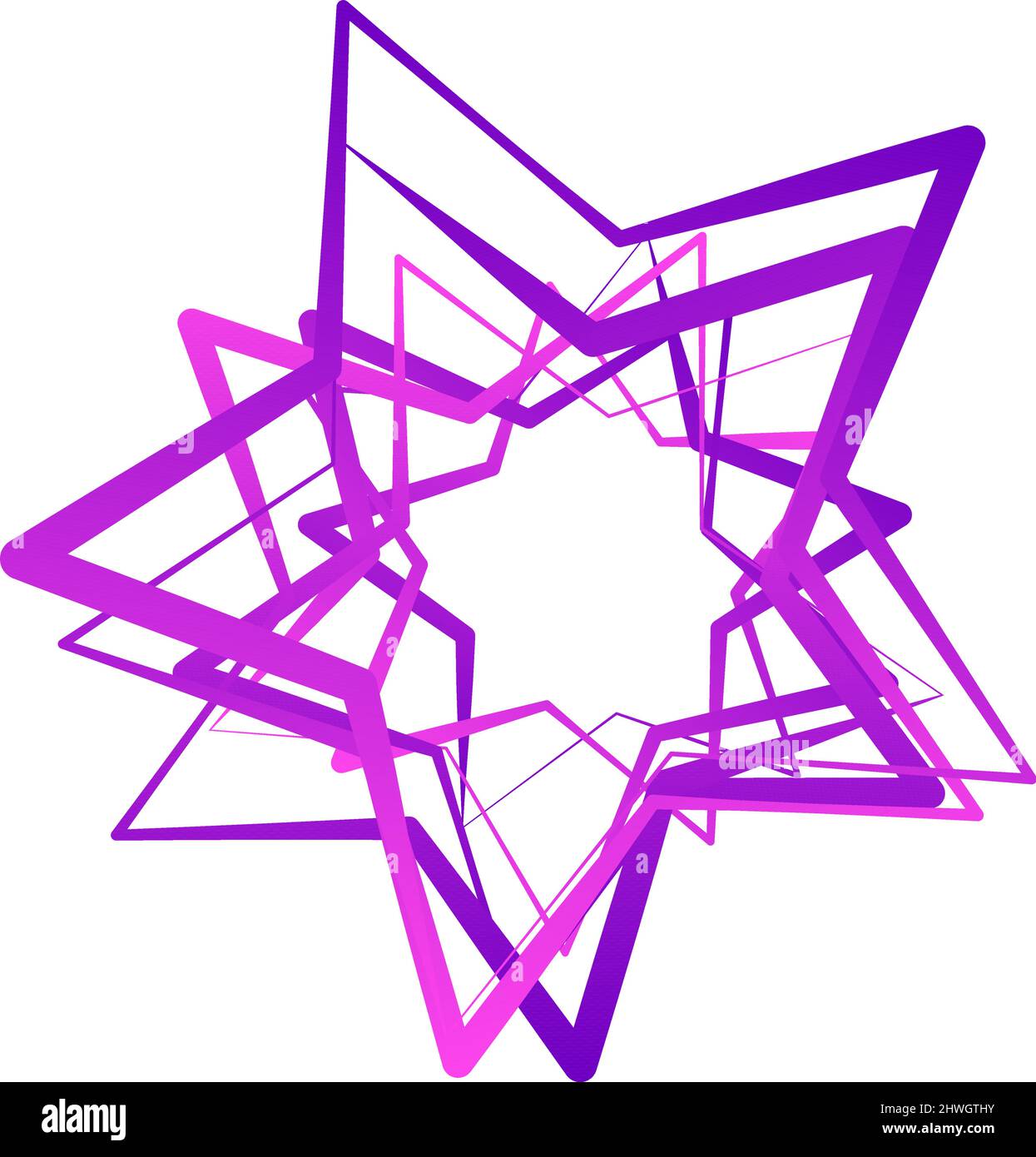 Star vector illustration. Random rotated stars icon, symbol - stock ...