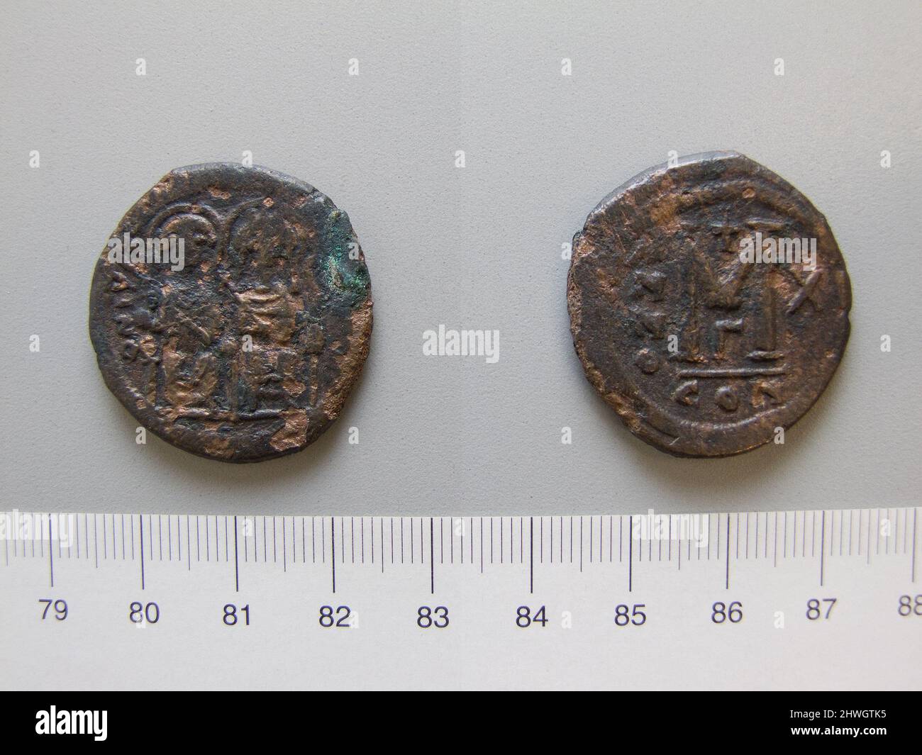 Follis (40 Nummi) of Justin II, Emperor of Byzantium from ...