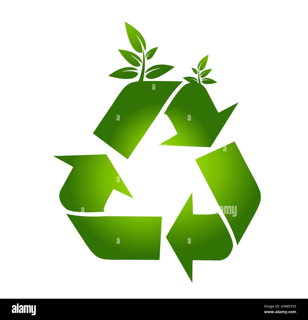 Vector recycle sign illustration Stock Vector Image & Art - Alamy