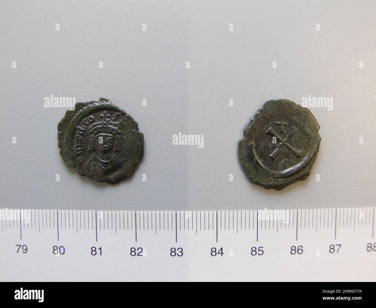 Decanummium of Tiberius II Constantine, Emperor of the Byzantine Empire ...