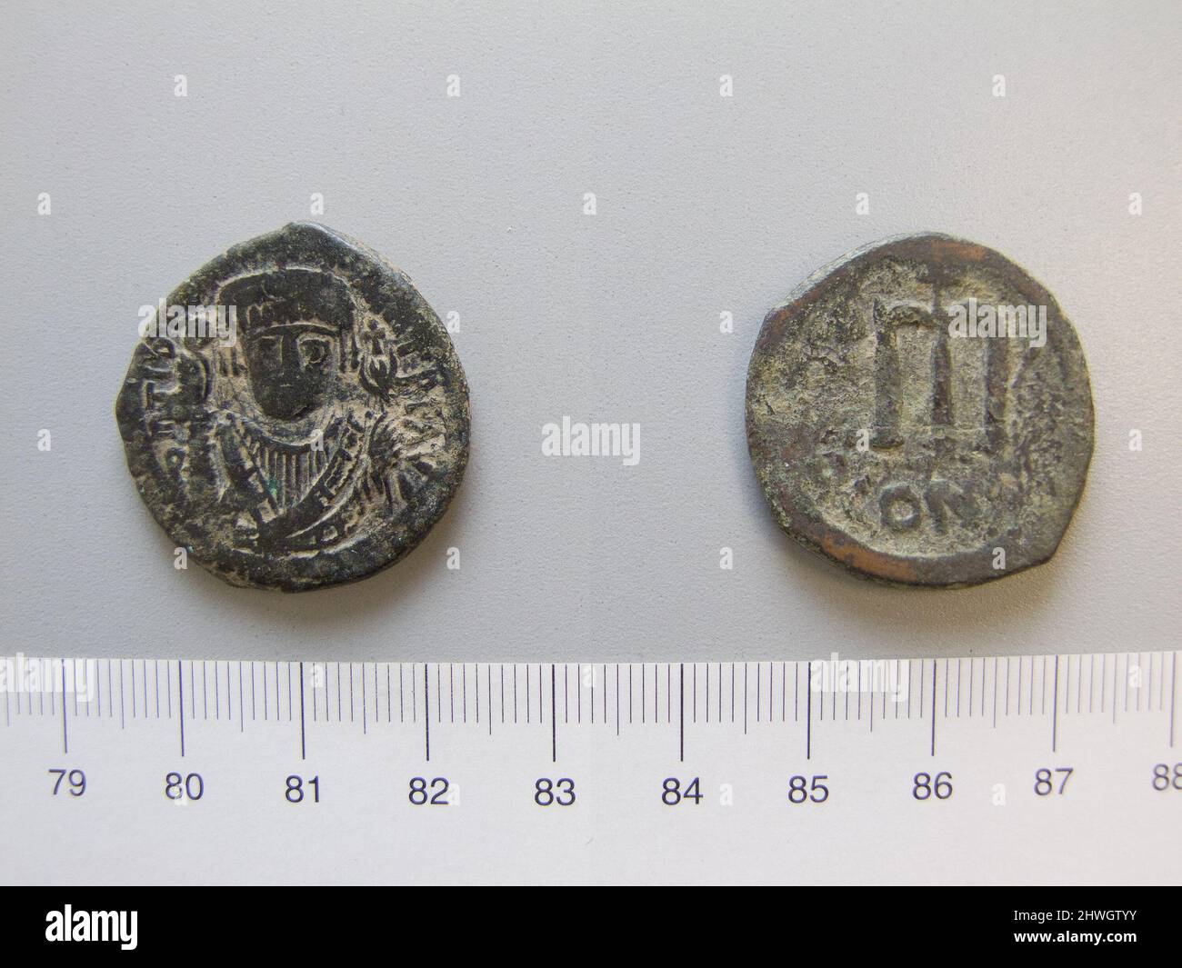 Follis (40 Nummi) of Tiberius II Constantine, Emperor of the Byzantine ...