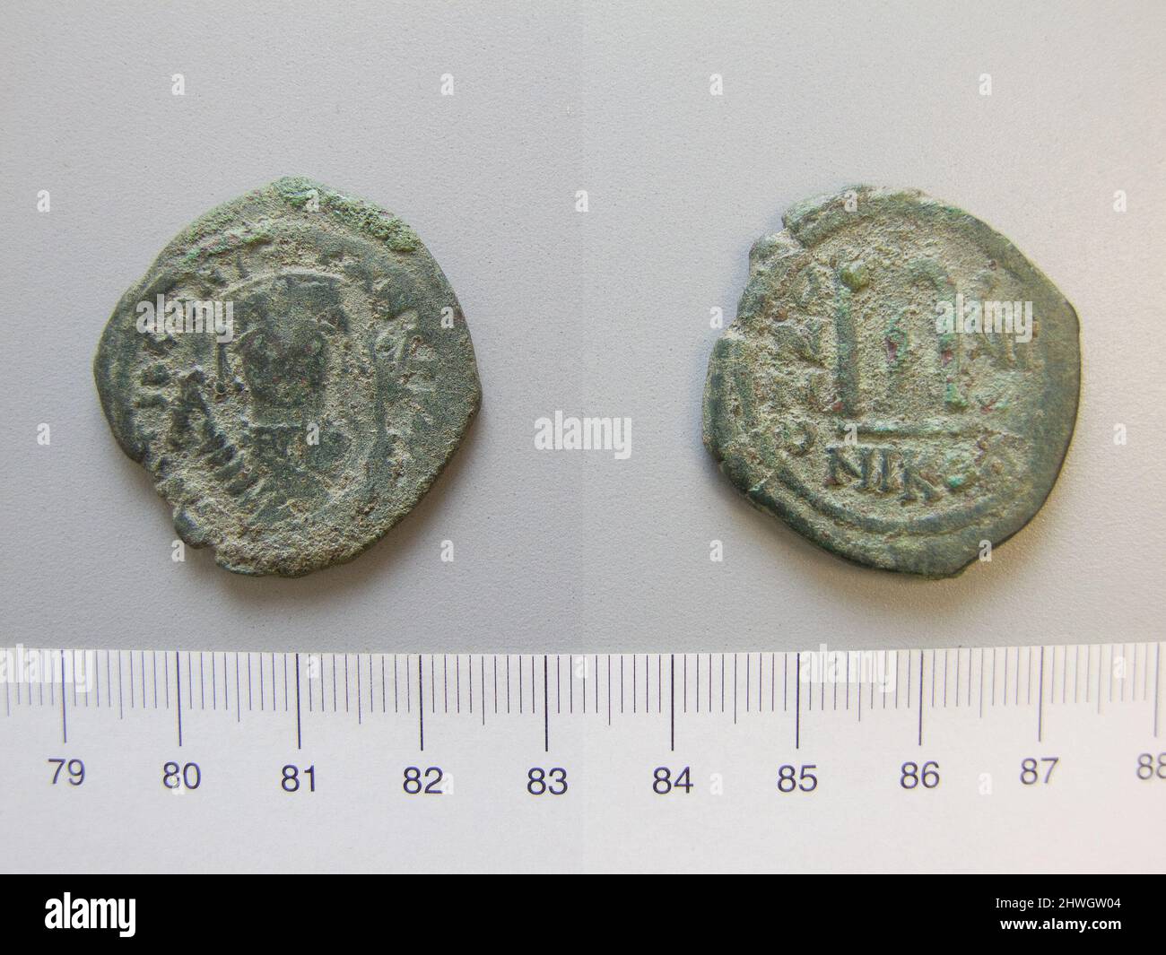 Follis (40 Nummi) of Tiberius II Constantine, Emperor of the Byzantine ...