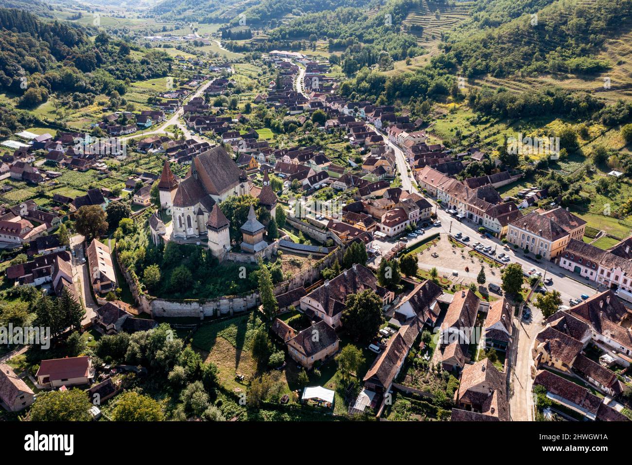 The historic castle church of Biertan in Romania Stock Photo - Alamy