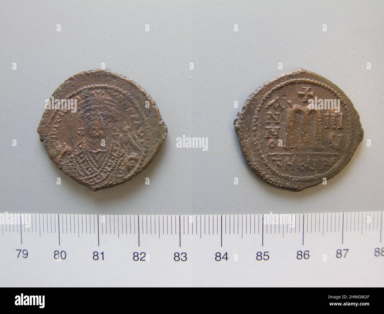 Follis (40 Nummi) of Tiberius II Constantine, Emperor of the Byzantine ...