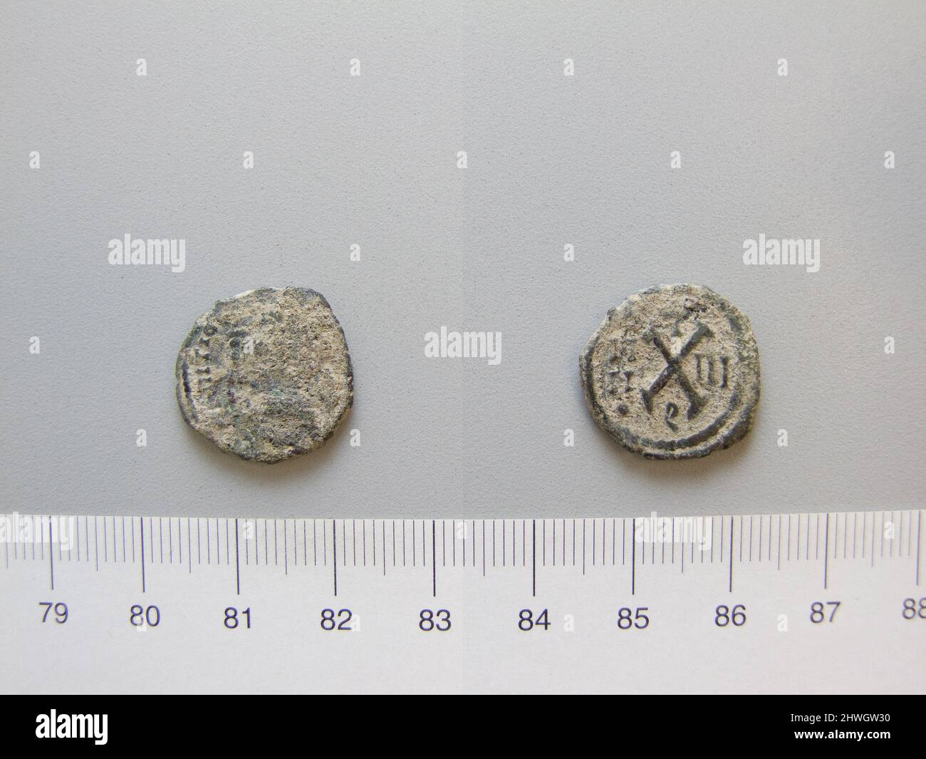 Decanummium of Tiberius II Constantine, Emperor of the Byzantine Empire ...