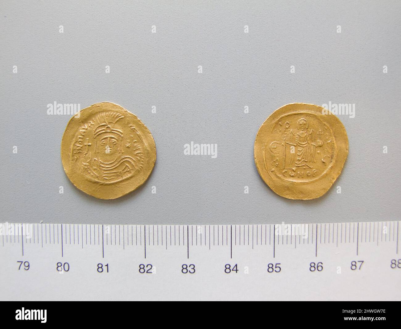 Solidus of Tiberius II Constantine, Emperor of the Byzantine Empire ...