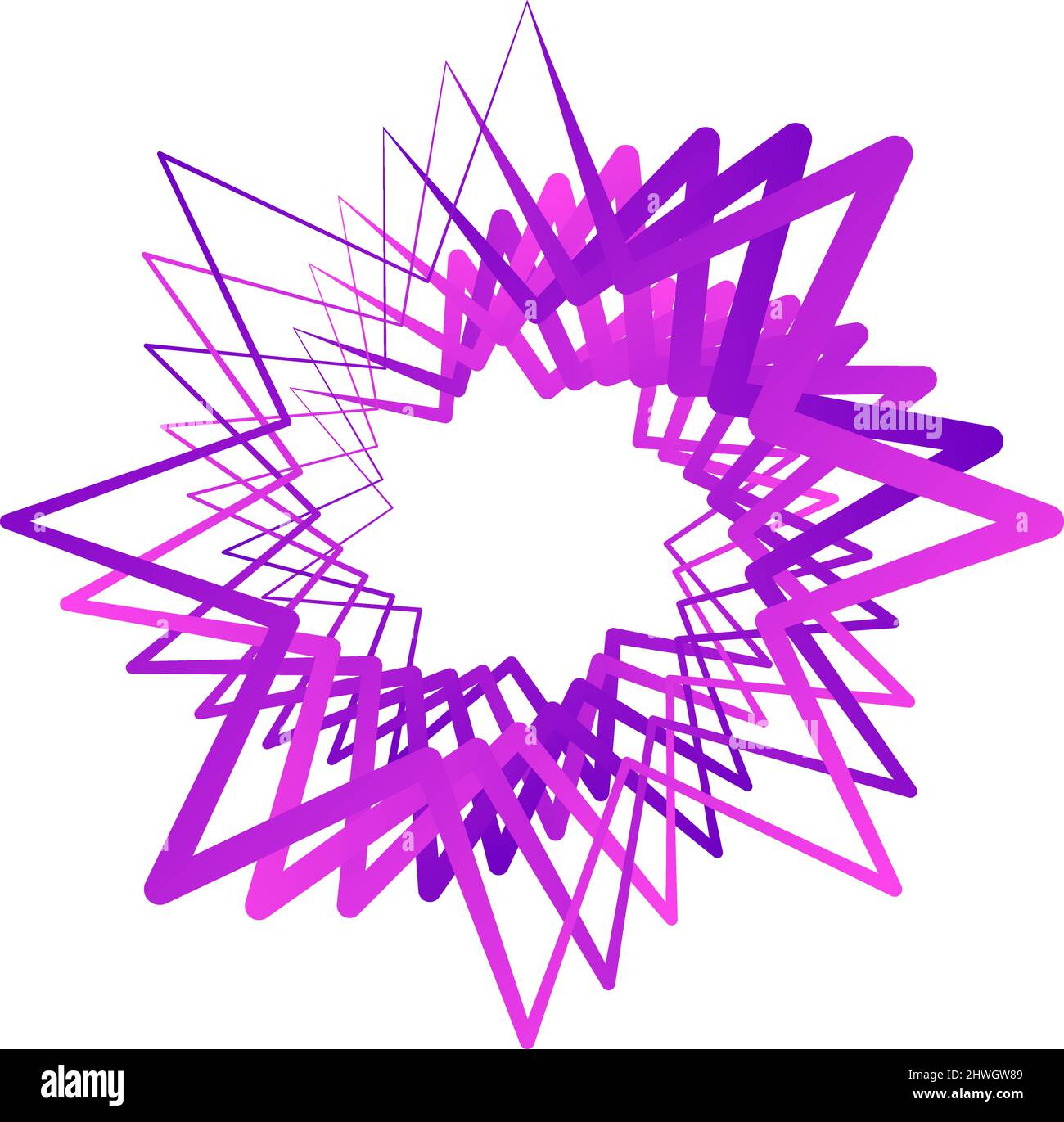 Star vector illustration. Random rotated stars icon, symbol - stock ...