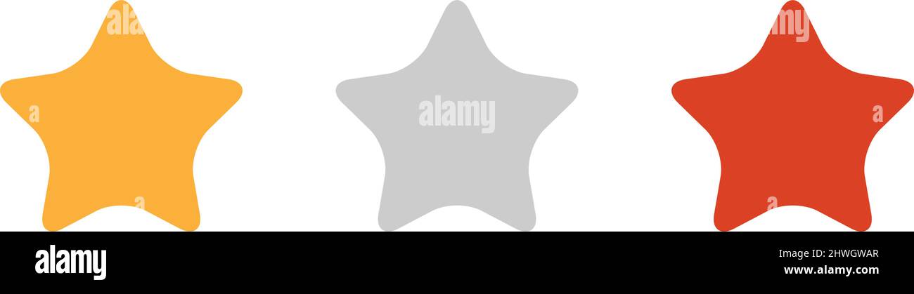 Gold, silver, bronze award, reward star icon, symbol - stock vector ...