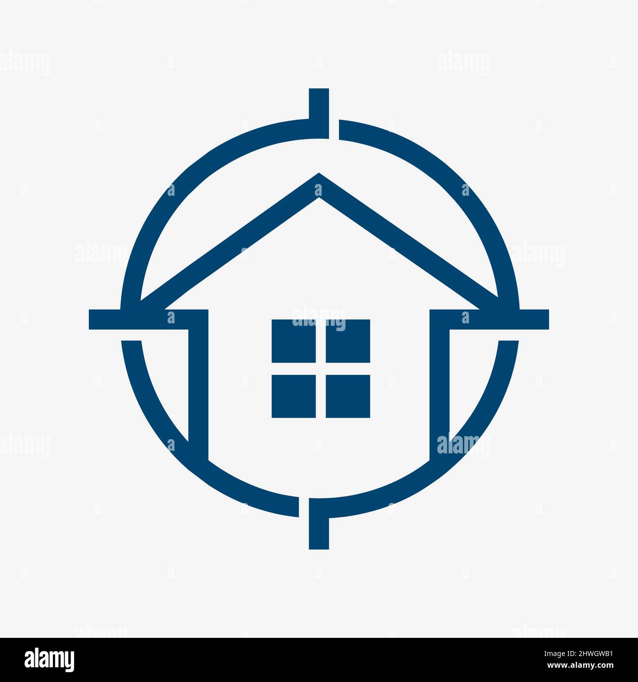 House target icon vector. Flat design. Vector Illustration on white ...