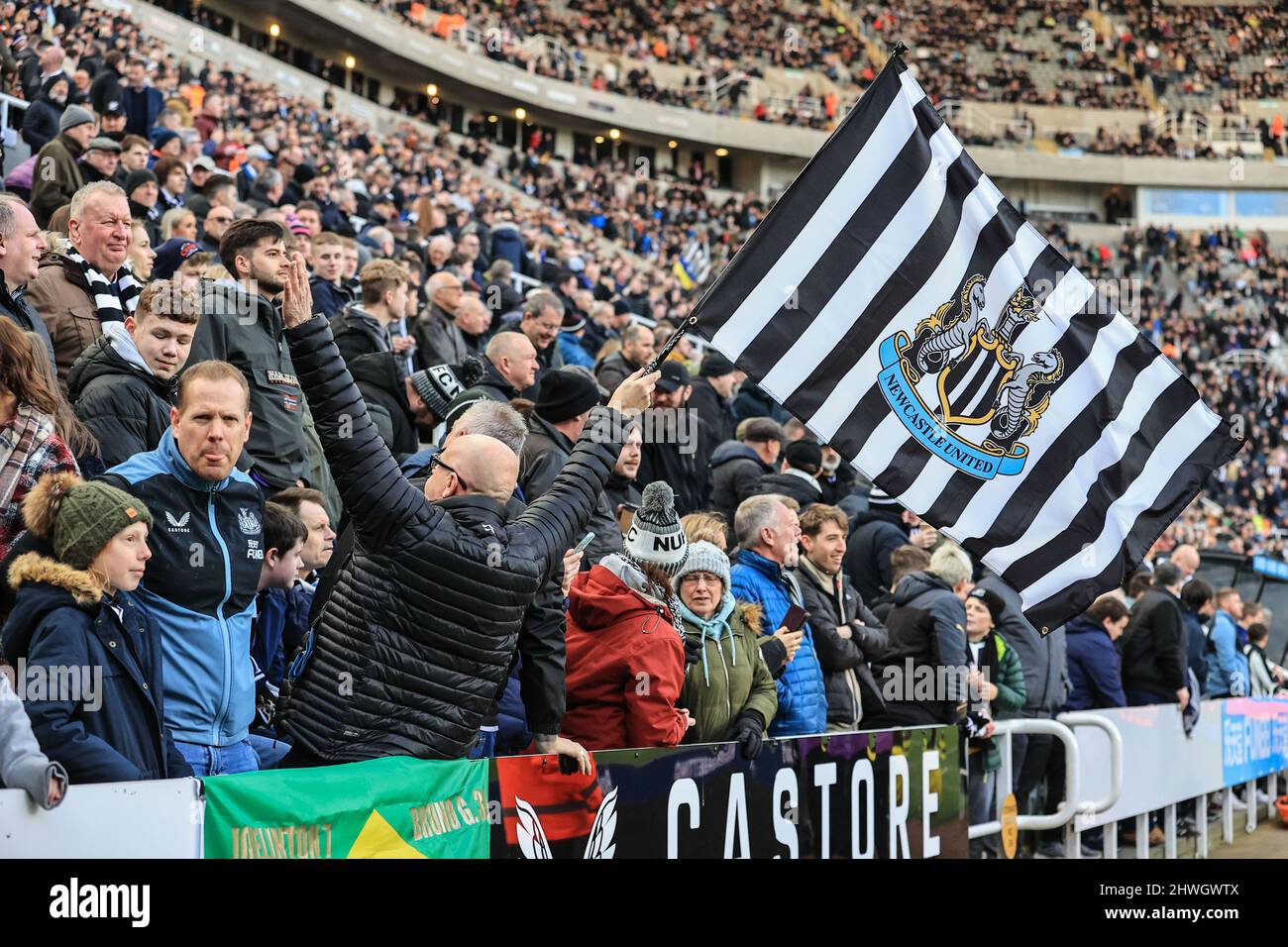 Newcastle united crowd brighton hi-res stock photography and images - Alamy