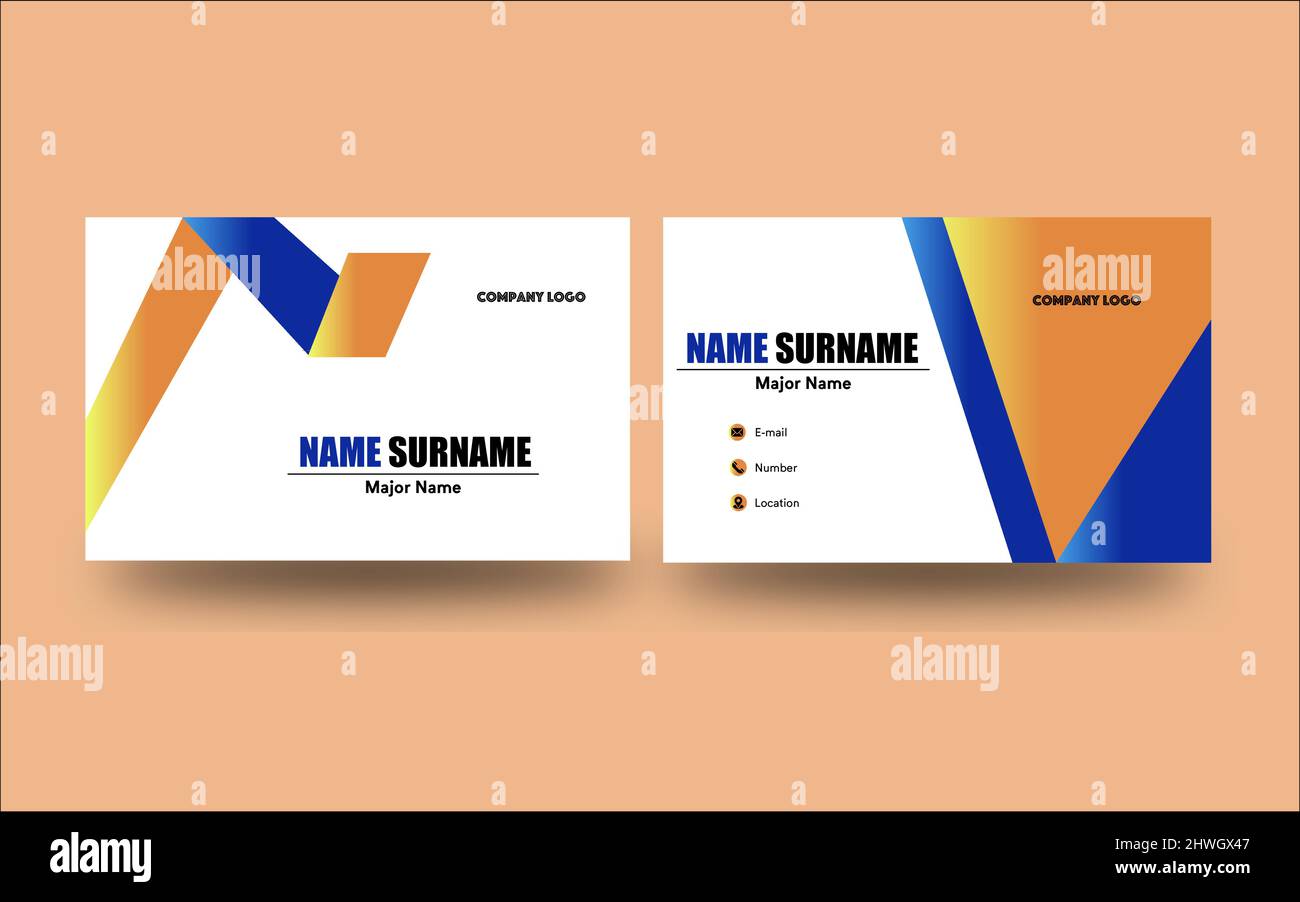 Office card design Stock Vector Images - Alamy