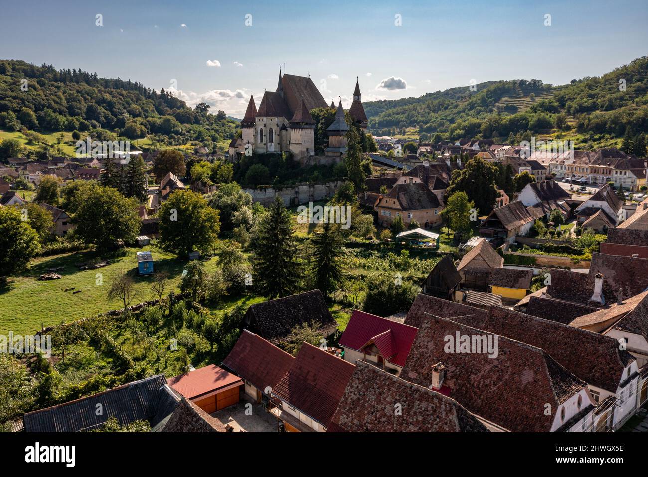 The historic castle church of Biertan in Romania Stock Photo - Alamy