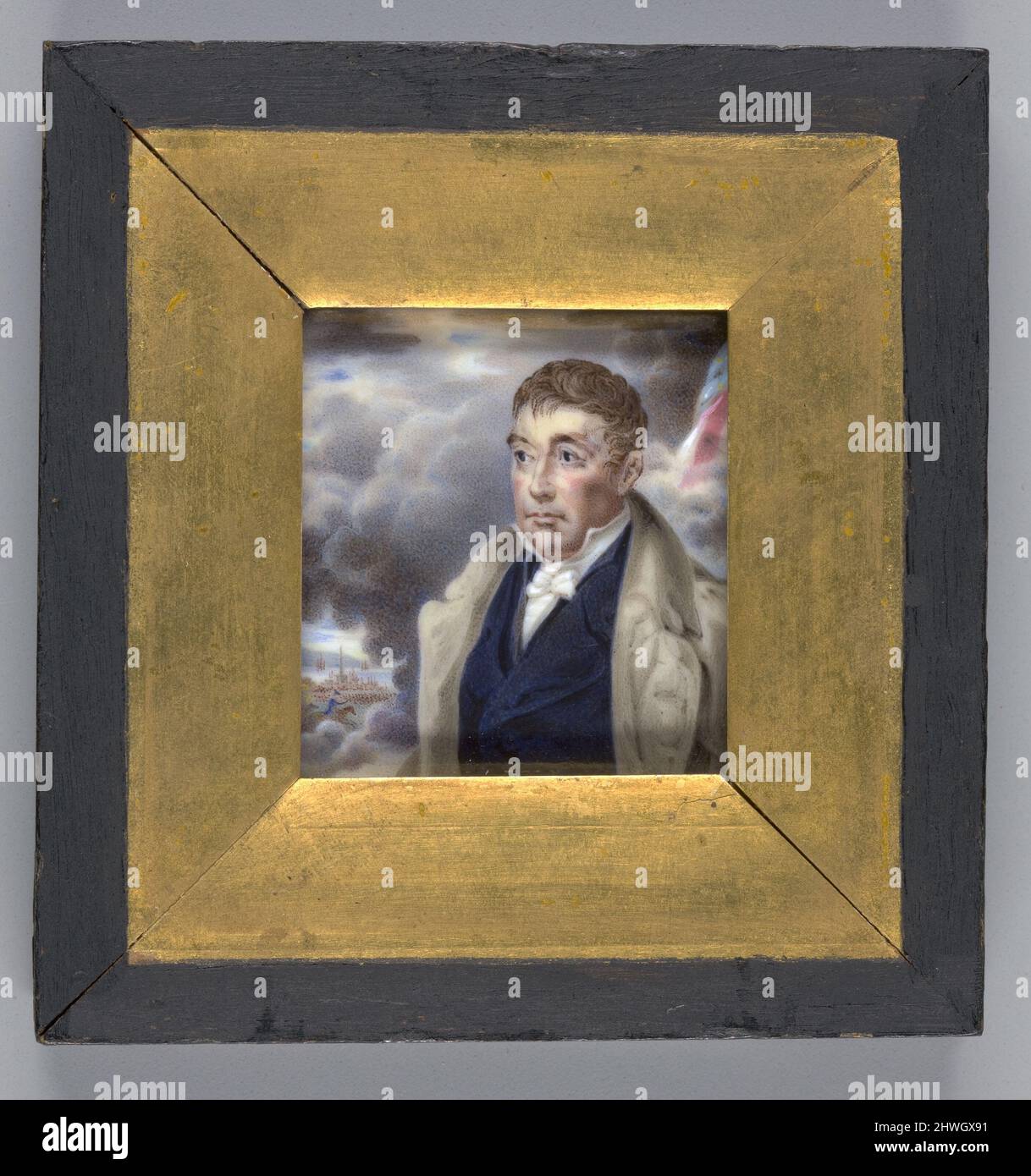 Marquis de Lafayette (1757-1834). Artist: William Russell Birch ...
