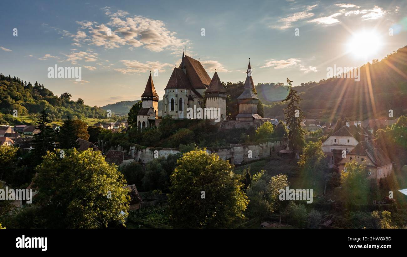 The historic castle church of Biertan in Romania Stock Photo - Alamy