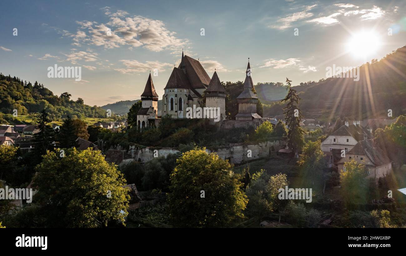 The historic castle church of Biertan in Romania Stock Photo - Alamy