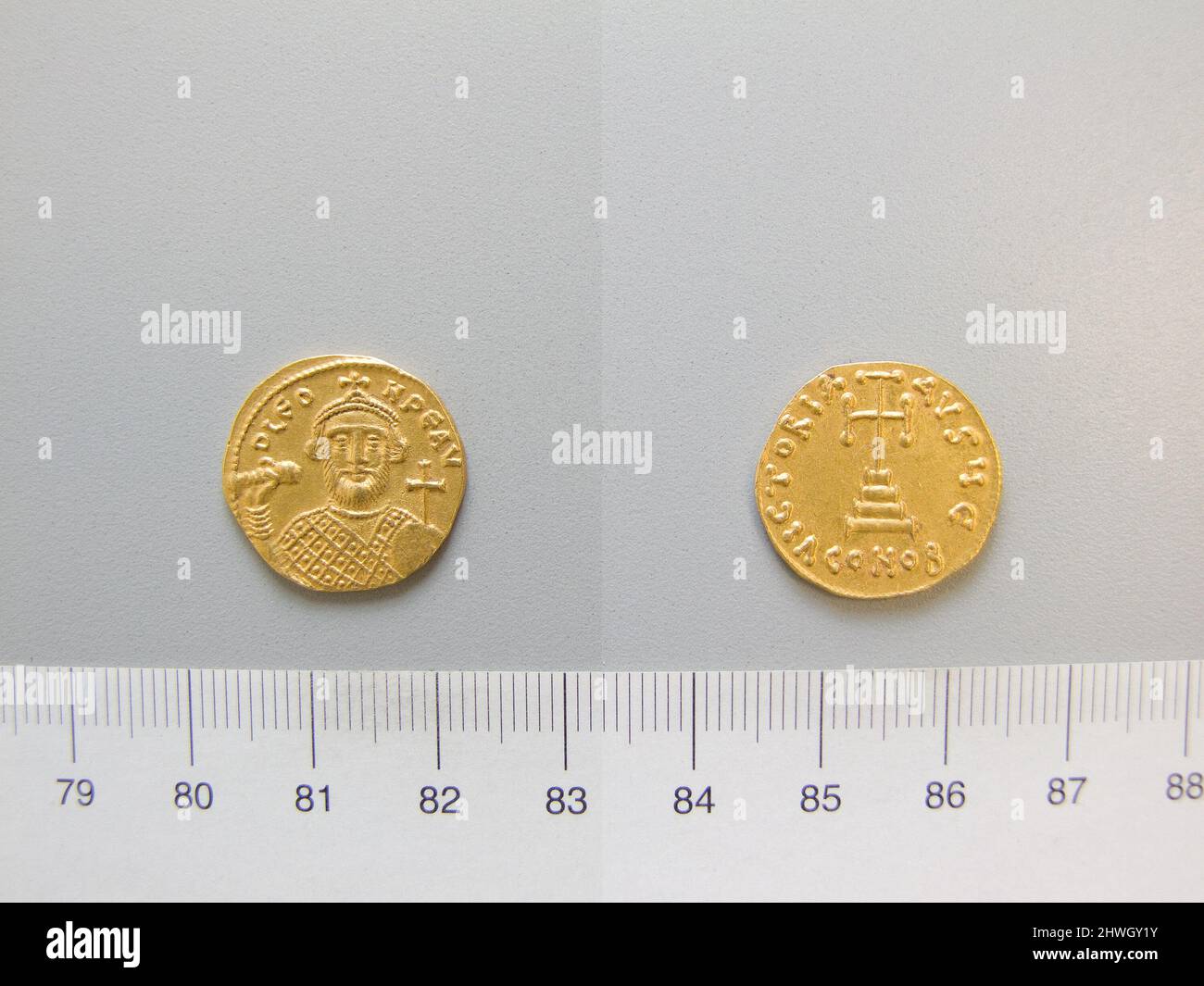 Solidus of Leo III. Ruler: Leo III, Emperor of Byzantium 717-741 A.D ...