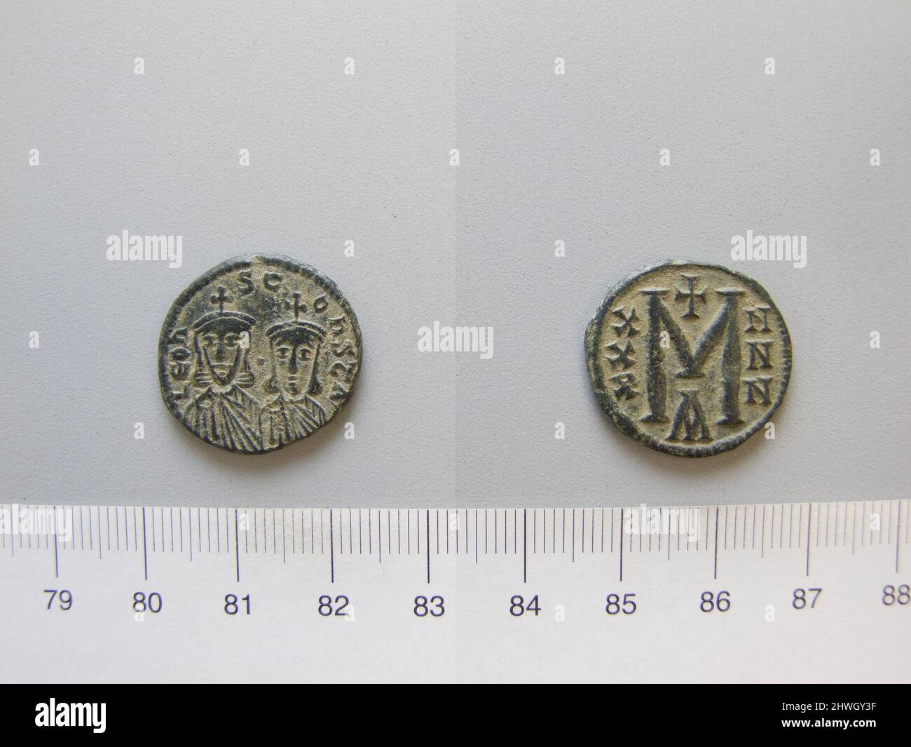 Follis (40 Nummi) of Leo V from Constantinople. Ruler: Leo V, Emperor ...