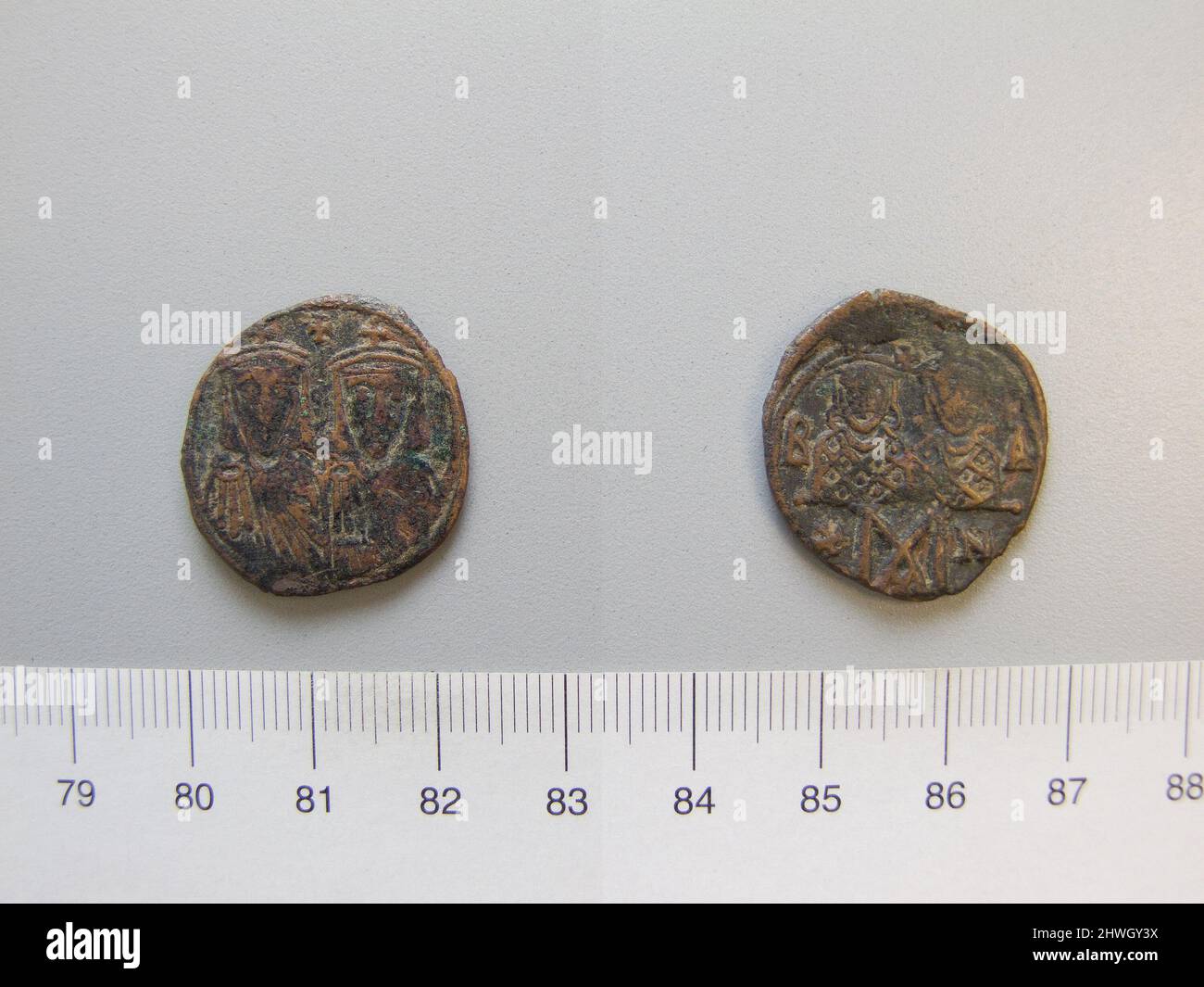 Follis (40 Nummi) of Leo IV. Ruler: Leo IV, emperor of Byzantium, A.D ...