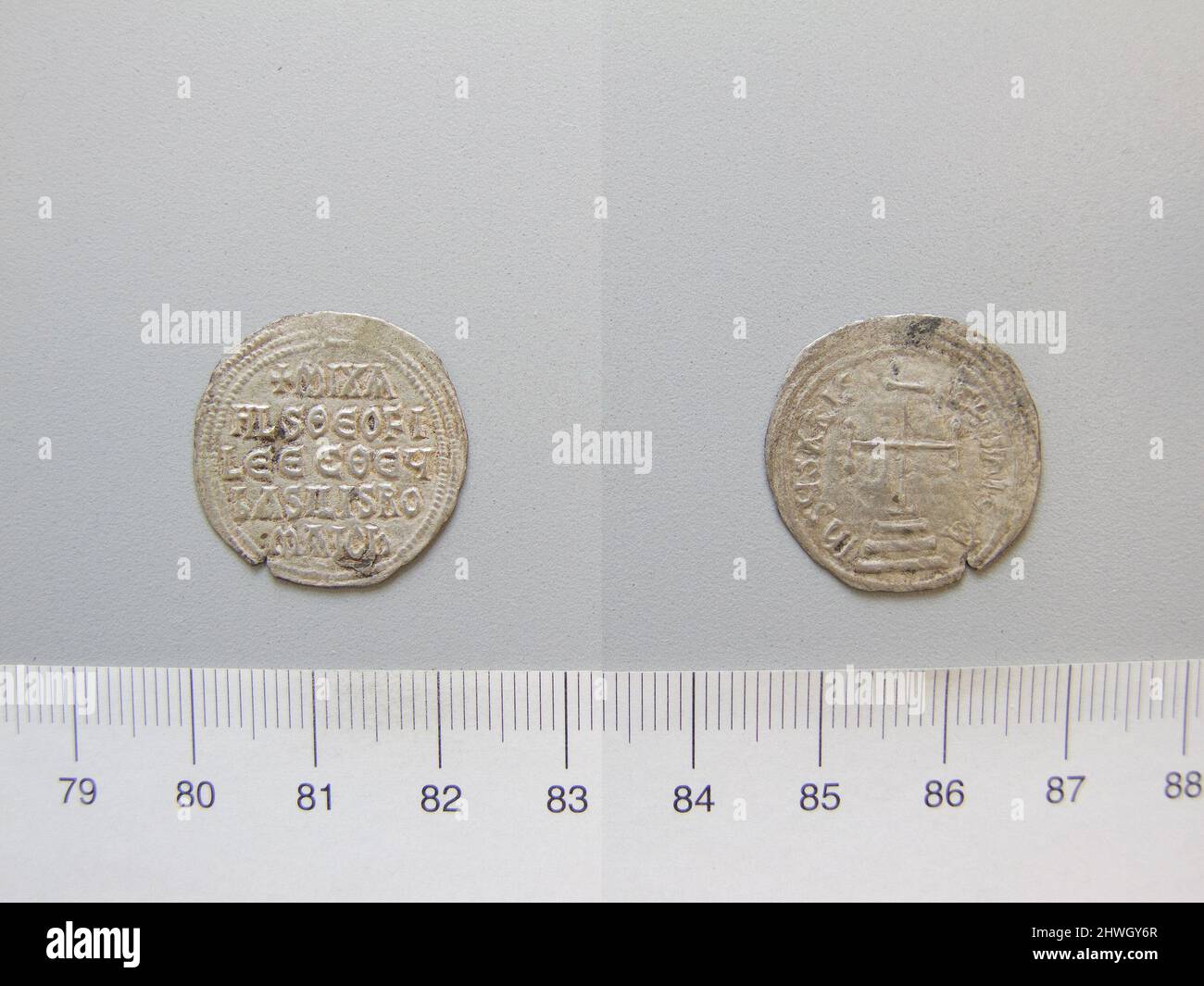 Miliaresion of Michael III from Constantinople. Ruler: Michael III ...