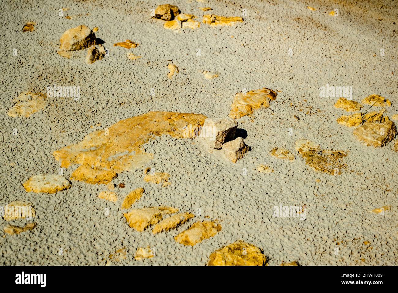 Abstract color sand texture at kaolin mine Stock Photo - Alamy