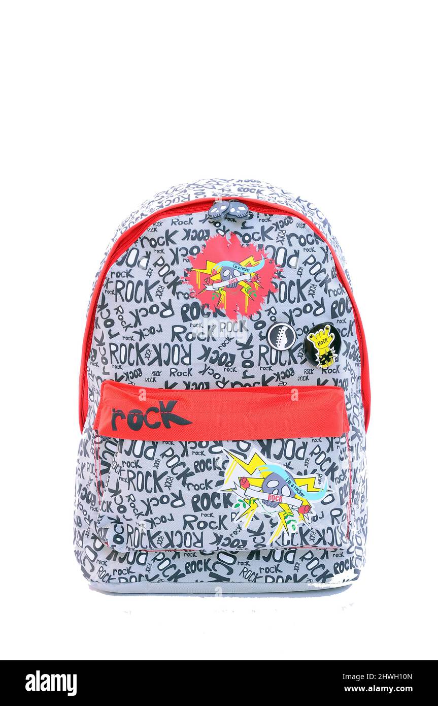 Children's school satchel, colored briefcase for teens Stock Photo - Alamy