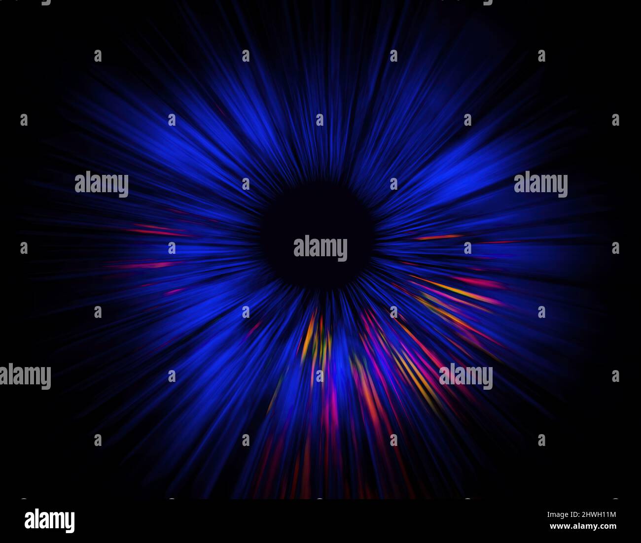 illustration of faster than light, interstellar or intergalactic travel ...