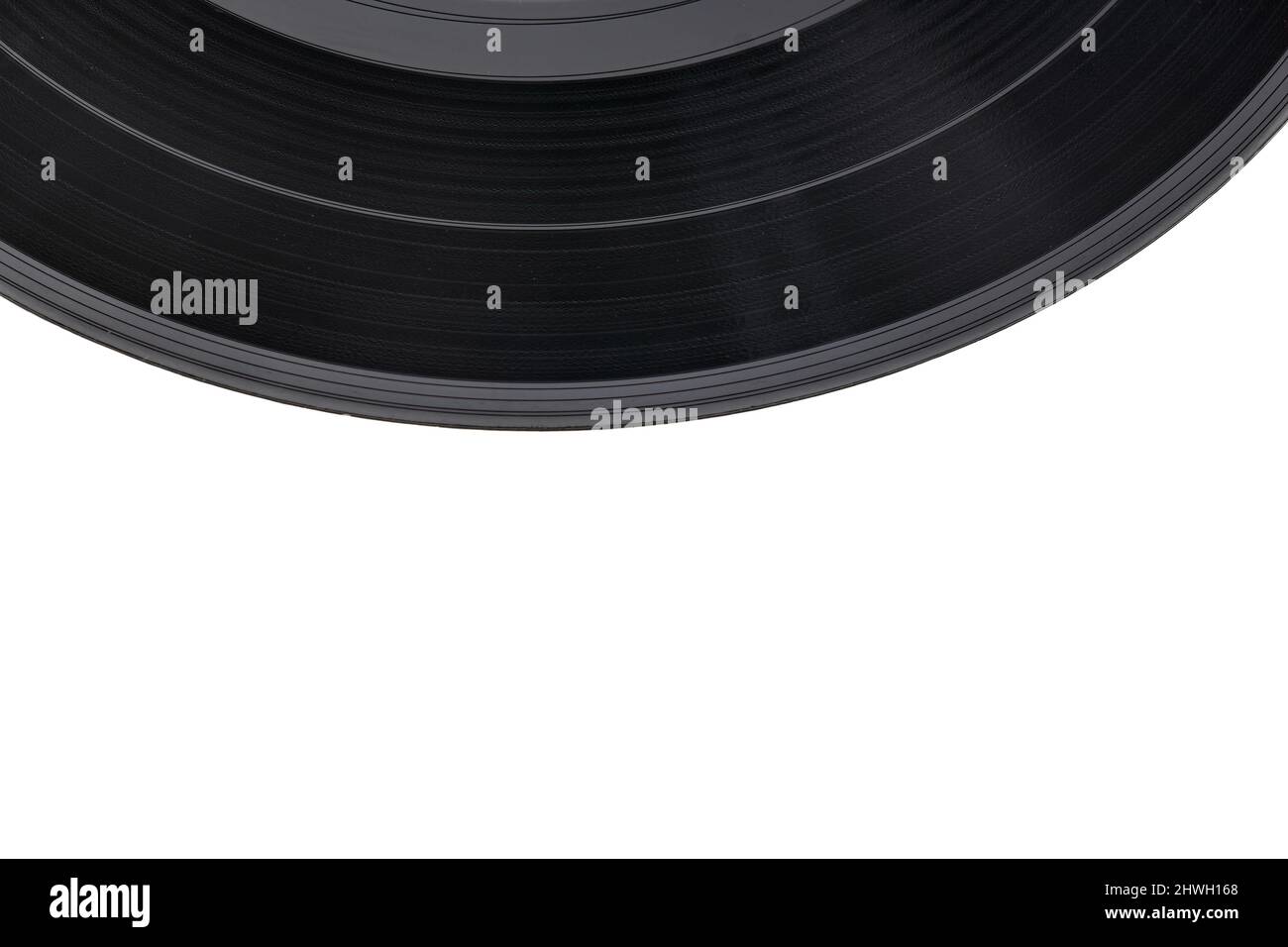 Old dusty scratch vinyl disc on white background Stock Photo - Alamy